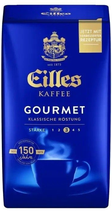 Кава мелена Eilles Gourmet Kaffee 500г Німеччина, 100% Арабіка з ...