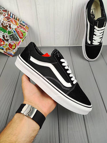 Мужские кеды VANS old school, молодежные скейтерские кеды, стильные ...