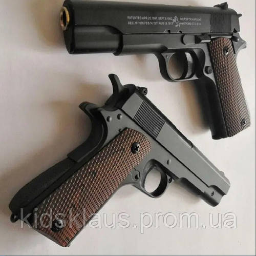 Спрінговий металевий пістолет Colt 1911 Колт 1911, страйкбол, пістолети ...
