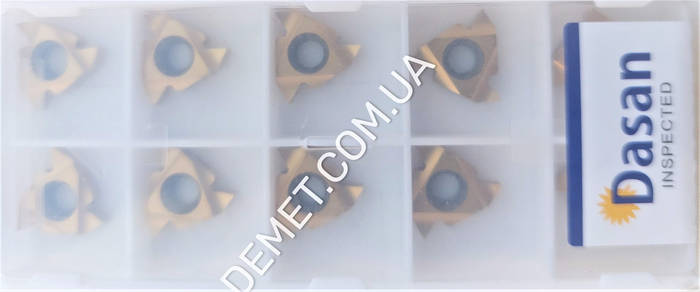 Пластина резьбовая DASAN 16IR AG55 DG20 для внутренней дюймовой резьбы ...