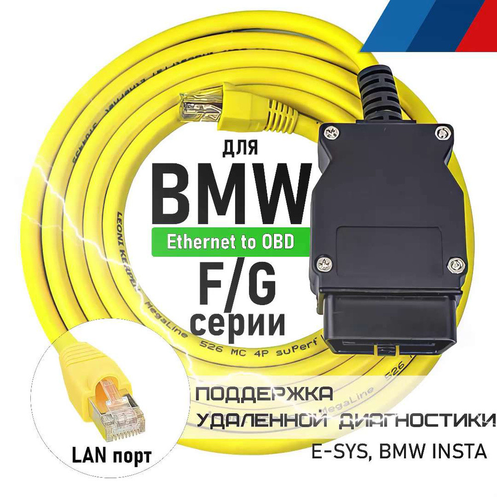 BMW ENET Кабель для діагностики та кодування бмв F та G серії сканер ...