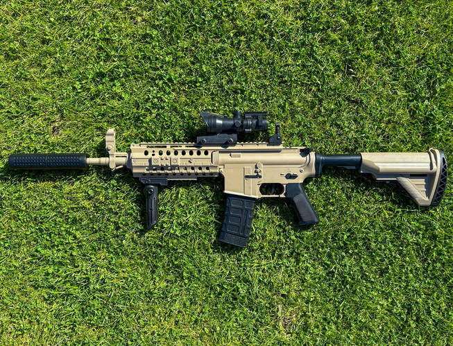 Игрушечный Автомат HK416D стреляющий шариками орбиз, Гель бластер на ...
