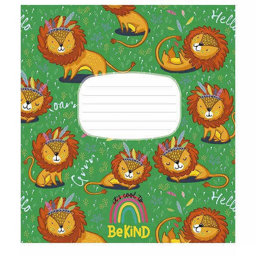 Тетрадь ученическая "Be kind" Школярик 012-3130L-4 в линию 12 листов ...