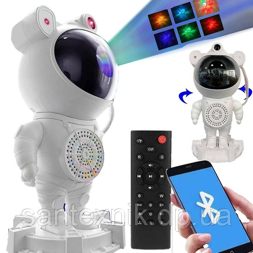 Ночник проектор Астронавт MXS-003 Детский звездный с динамиком ...