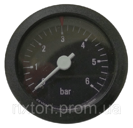 Манометр с выносным датчиком круглый Cewal ID 52 P (Ø52, 1/4", 0-6 бар, 1500 мм) (ID#660459715 ...