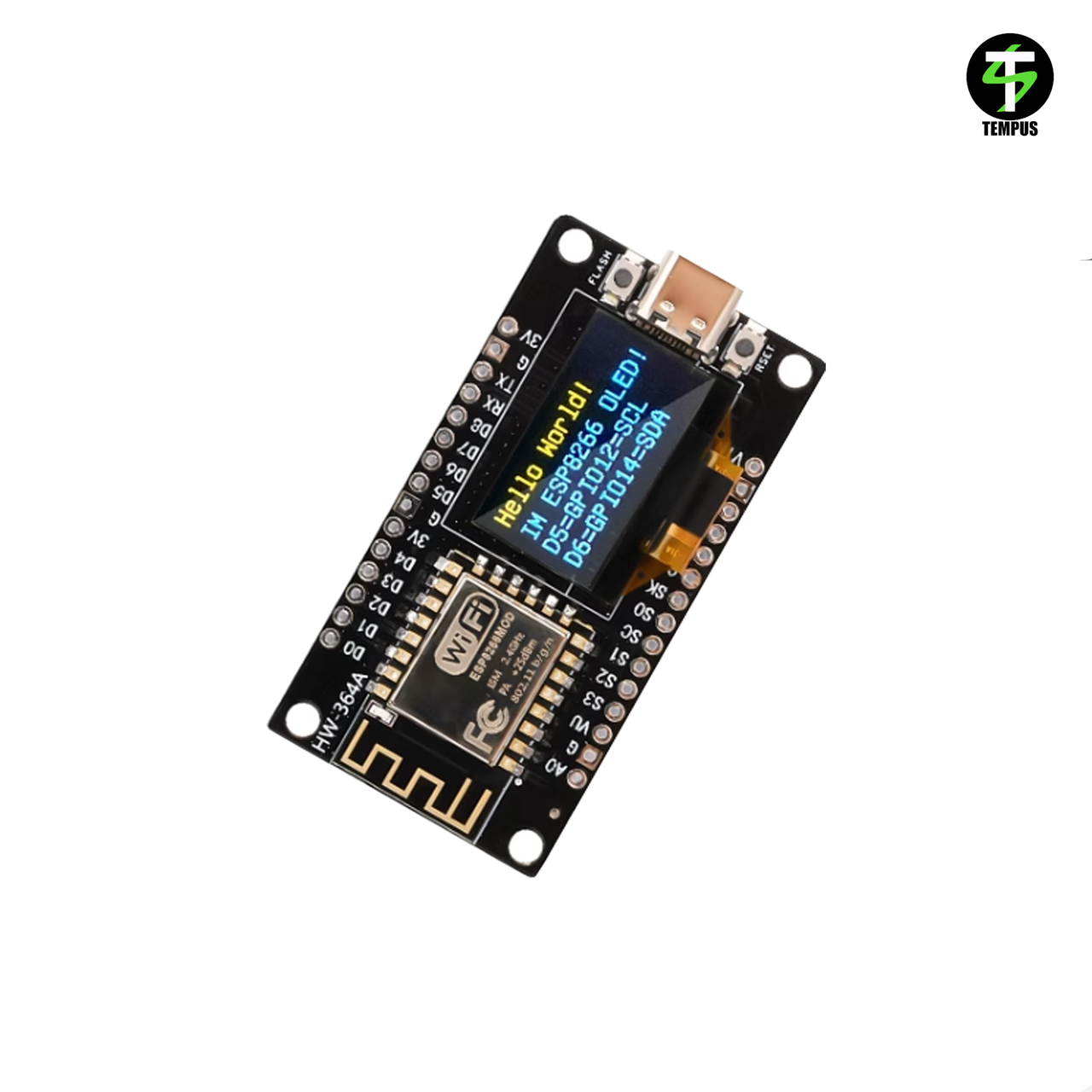 Плата разработки ESP8266 NodeMcu Lua V3 с OLED-экраном (TYPE-C) (ID#2208298072), цена: 340 ...