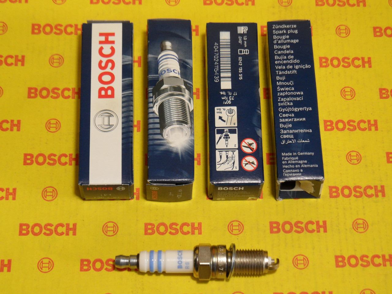Свечи зажигания BOSCH, YR7DC+, +41, 0.9, Super +, 0242135515, 0 242 135 ...