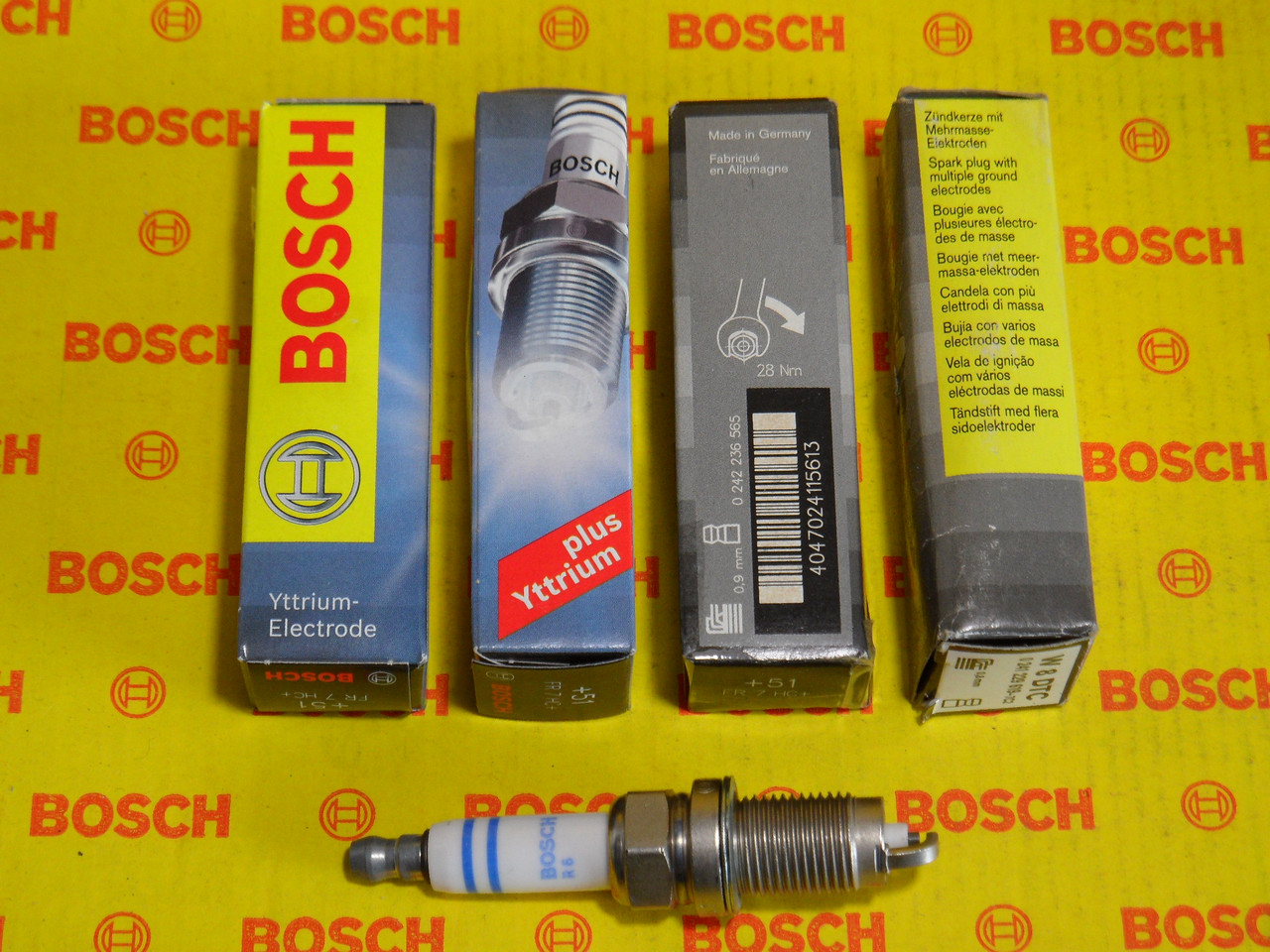 Свечи зажигания BOSCH, FR7HC+, +51, 0.9, Super +, 0242236565, 0 242 236 ...