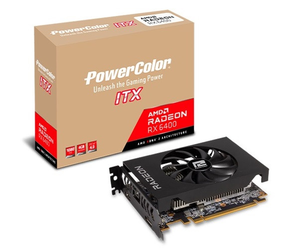 Купить Видеокарта AMD Radeon RX 6400 4GB GDDR6 ITX PowerColor (AXRX ...