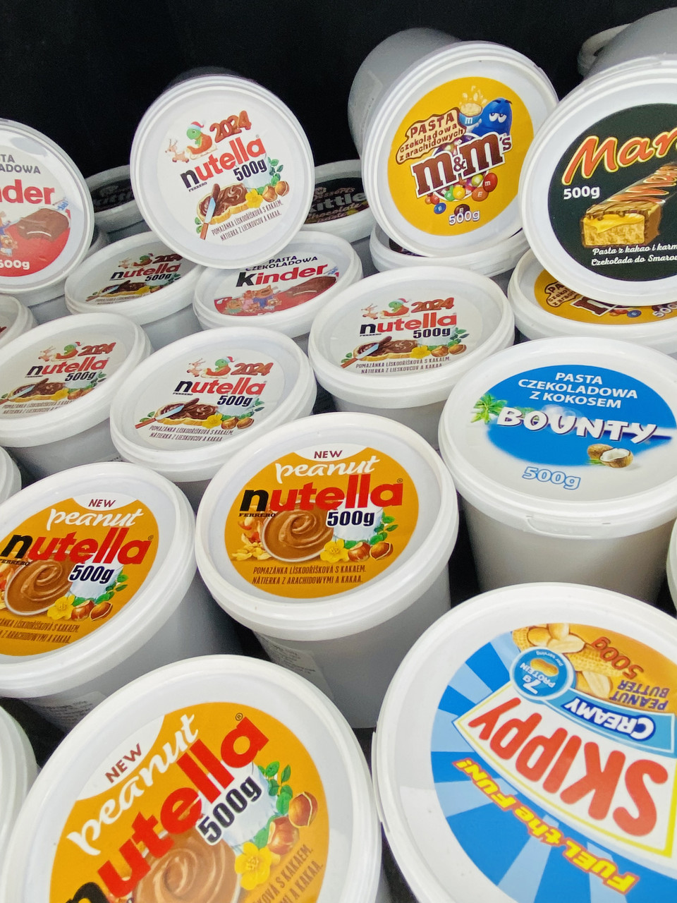 Шоколадна паста snickers, bounty, skittles, kinder, nutella, skippy (ID ...