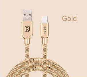 Lightning кабель Armor RCL-T100, 1m gold Recci CC300122 (ID#2211398014 ...
