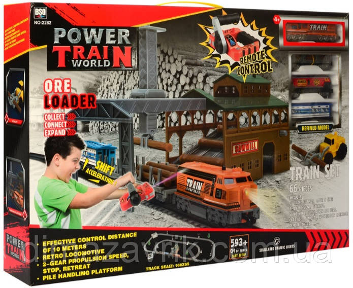 Железная дорога 2282 на пульте управления Power Train Лесопилка Поезд ...