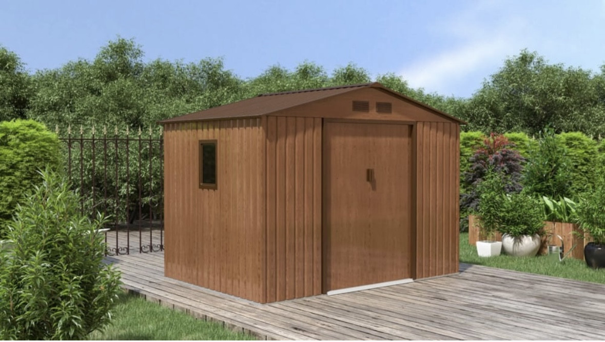 Современный садовый сарай для инструментов коричневый Hudson ...