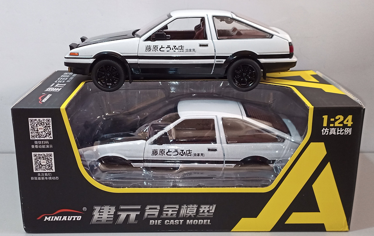 TOYOTA TRUENO AE86 модель 1:24 Miniauto. Металл, звук, свет., цена ...