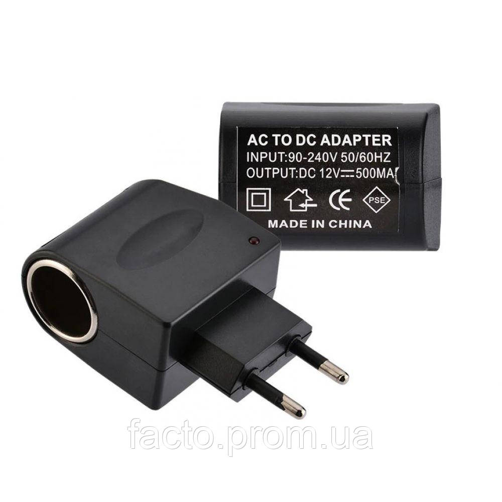 Перехідник перетворювач розетка на прикурювач Wuw 220 В 12 В 12 В 500 ...