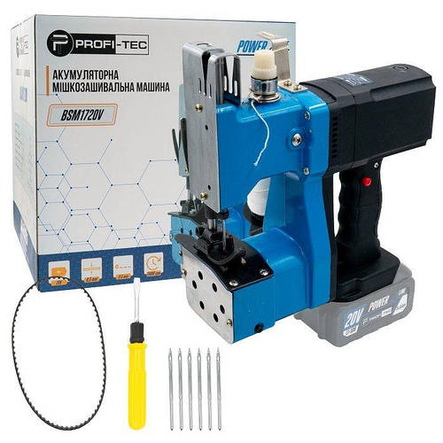 Акумуляторна машина для зшивання мішків PROFI-TEC BSM1720V POWERLine (без АКБ і ЗП) TSH (ID ...