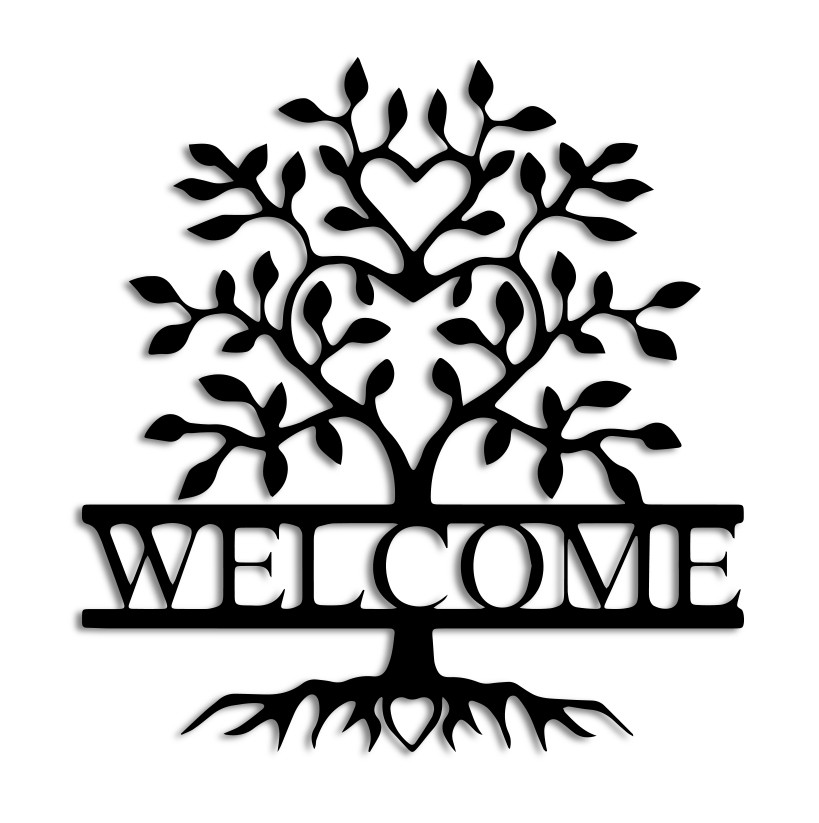 Декоративне панно Декор Карпаты на стіну Дерево Welcome Pn145 68х65 см Id 2215444777 ціна