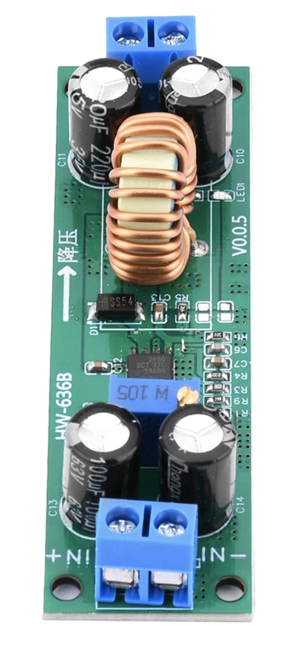 Стабілізатор/перетворювач понижувальний DC-DC 6-60В - 3.3-40В 5А HW ...