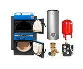 ATMOS KC 25 S Kohlevergaserkessel - Komplett-Set mit 2 Pufferspeicher ...