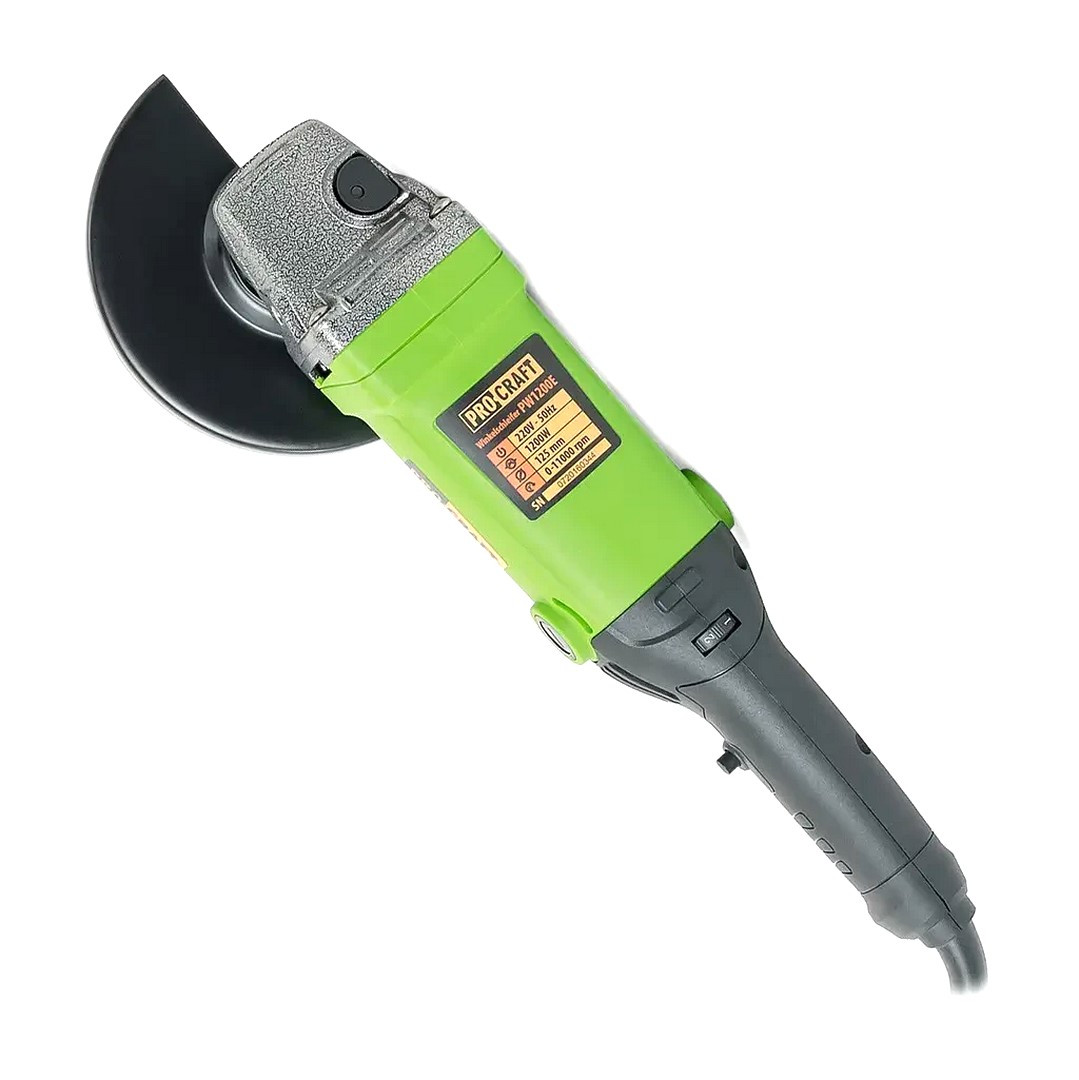 Шліфмашина з регулюванням обертів 1200 Вт/ 125 мм ProCraft (Німеччина), Шліфувальна болгарка ...