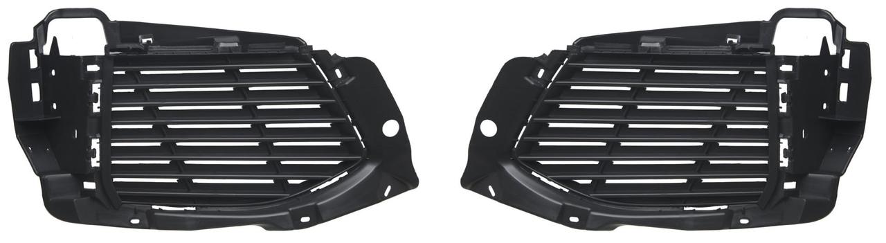 Решітка в бампері Peugeot 3008/5008 16-20 ліва+права (Заглушка), чорна ...