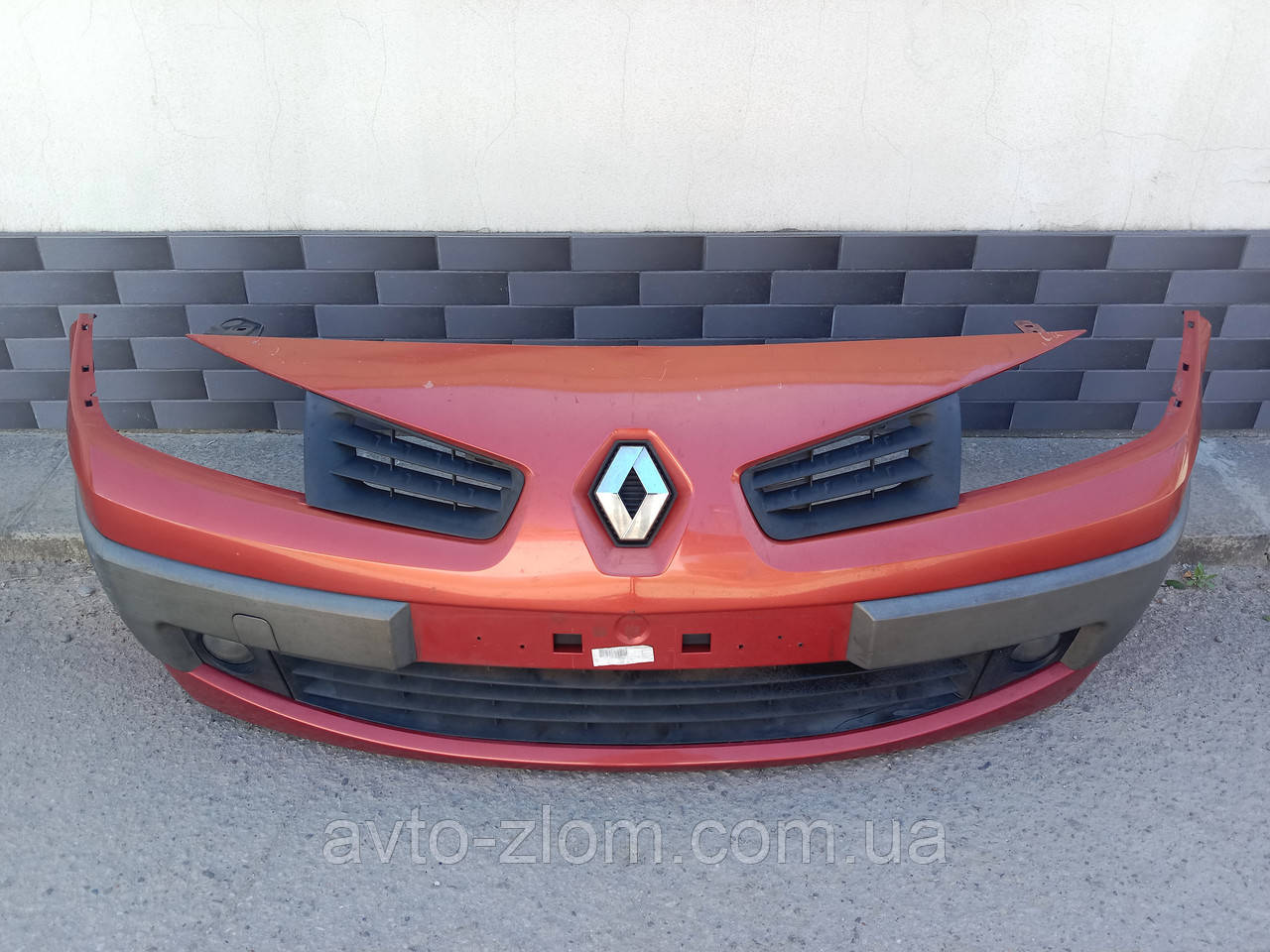Передний бампер Renault Megane 2, Рено Меган 2, 2006 - 2009. (ID ...