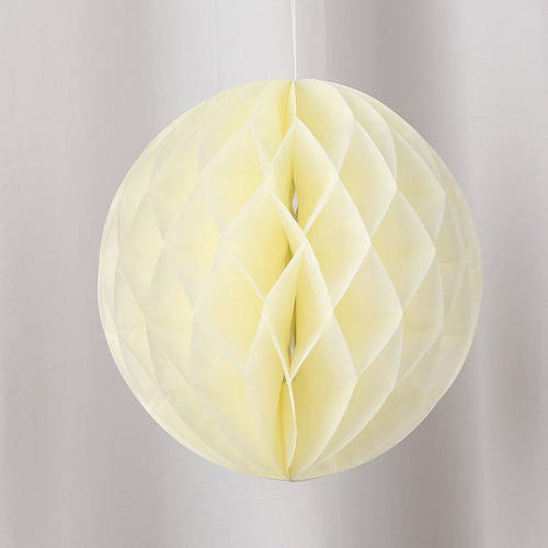 Куля з паперу сота 20 см кремовий (ID#1818709886), ціна: 94.50 ₴, купити на Prom.ua