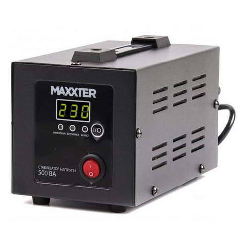Стабілізатор напруги Maxxter MX-AVR-E500-01 (ID#2218029010), ціна: 1169 ₴, купити на Prom.ua