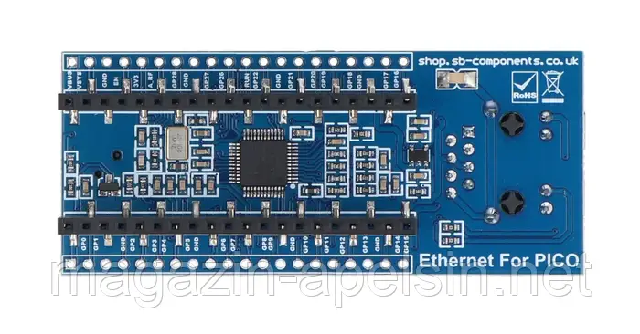 NetPi - Ethernet-оверлей для Raspberry Pi Pico - SB Components SKU26166 ...