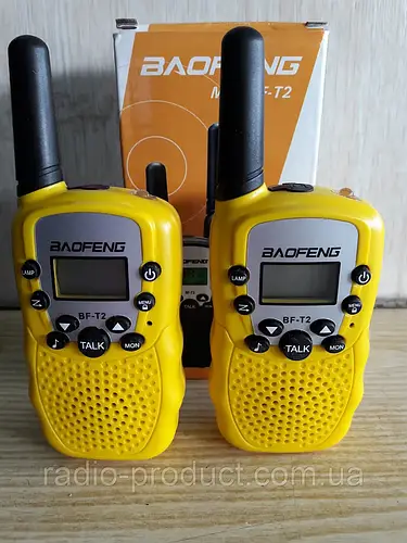 РАДІОСТАНЦІЇ BAOFENG MINI BF-T2 PMR446 YELLOW armor.prom.ua (ID ...