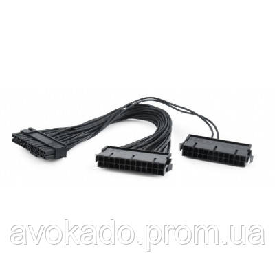 Перехідник MB power connector splitter 24-pin, 0.3m Cablexpert CC-PSU24 ...