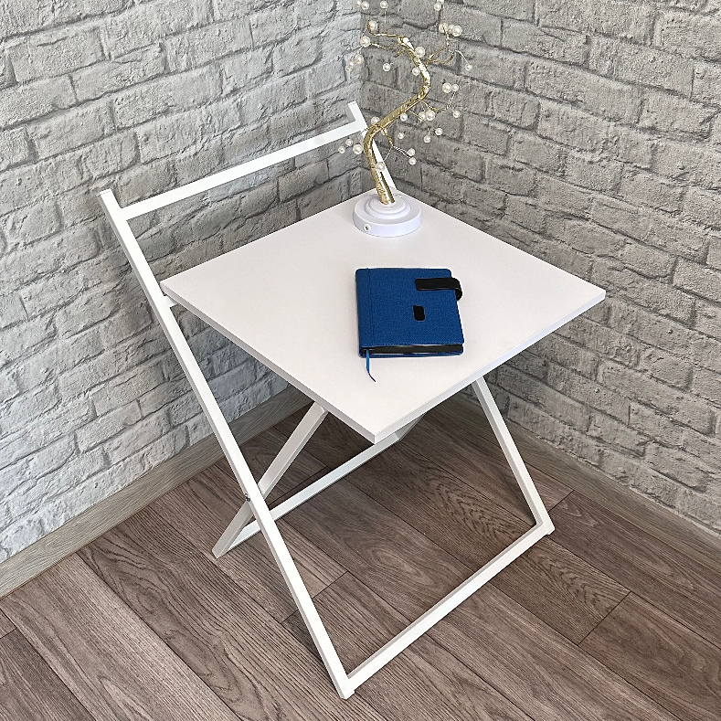 Стіл Гармоніка Лофт розкладний письмовий компютерний Білий