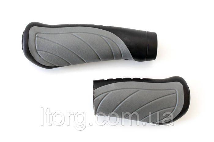 Гріпси ергономічні L135mm / R92mm сірий BRAVVOS FL-439/439-1 під правий ...