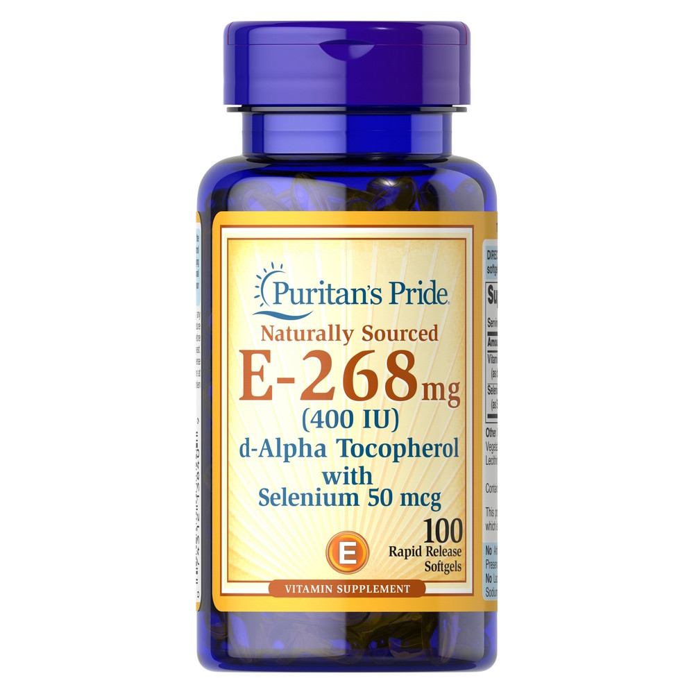 Витамины и минералы Puritan's Pride Vitamin E 400 IU (268 mg) with ...