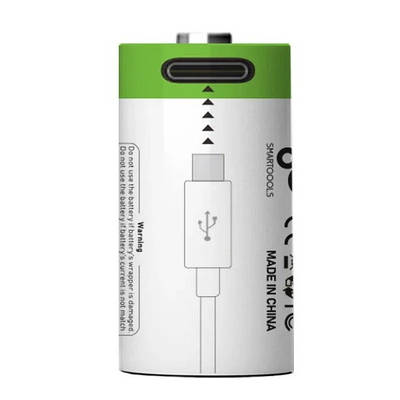 Акумуляторна батарея CR123A, 16340 з USB TYPE-C (2550mWh 3.7V), Синій, ціна: 188 ₴, купити на ...
