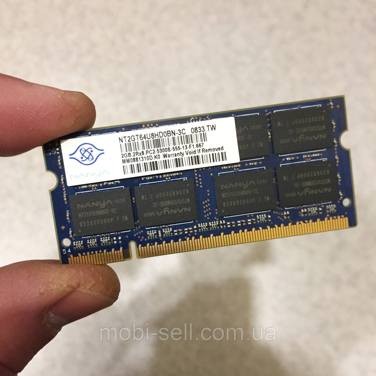 ОЗУ Оперативна память для ноутбука Nanya Sodimm Ddr2 2gb 667mhz 5300s