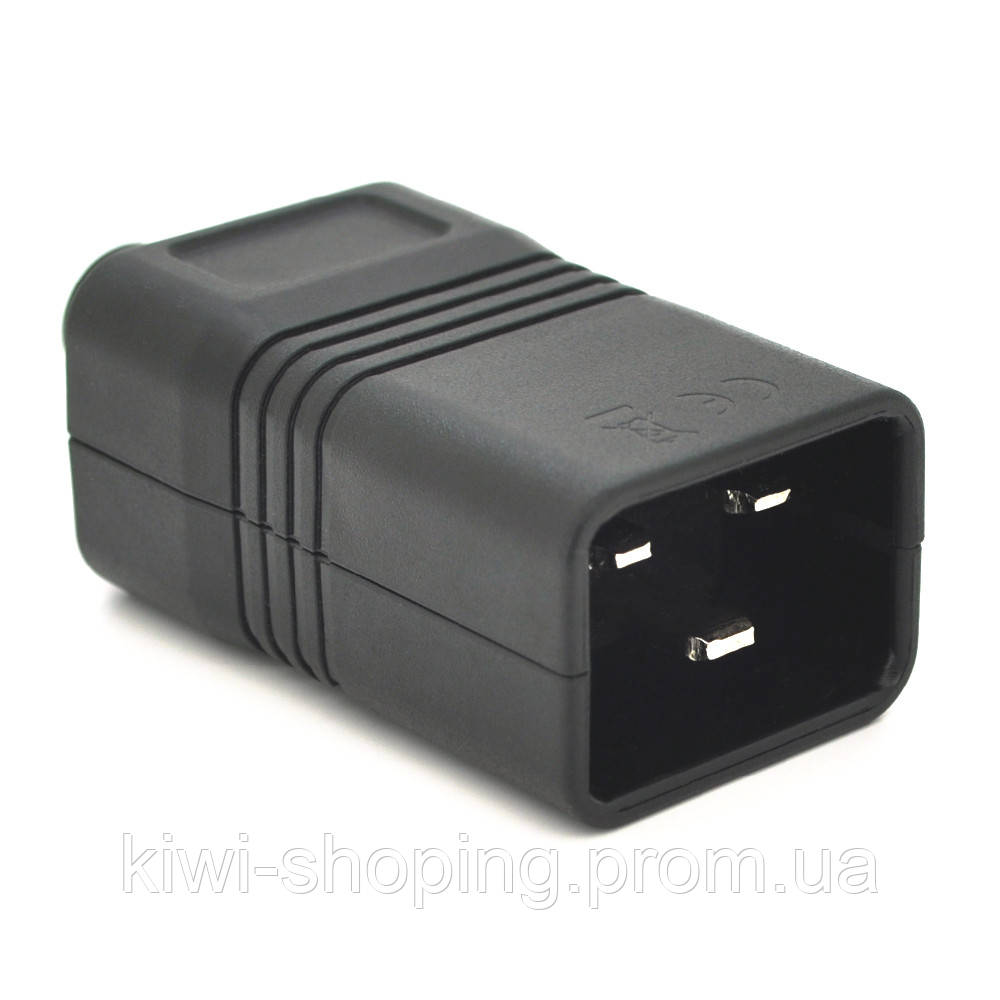 Трехконтактный разъем IEC320 C20 папа (прямой), 250V, 16A, под ...