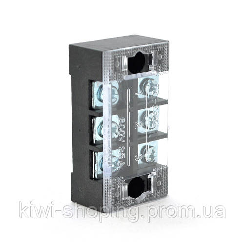 Клеммная колодка 3-разрядная TB-2503 25A/600V, сечение провода 0,5-2 ...