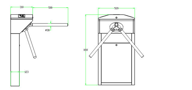 Турникет ZKTeco TS1000 Pro — купить, цена