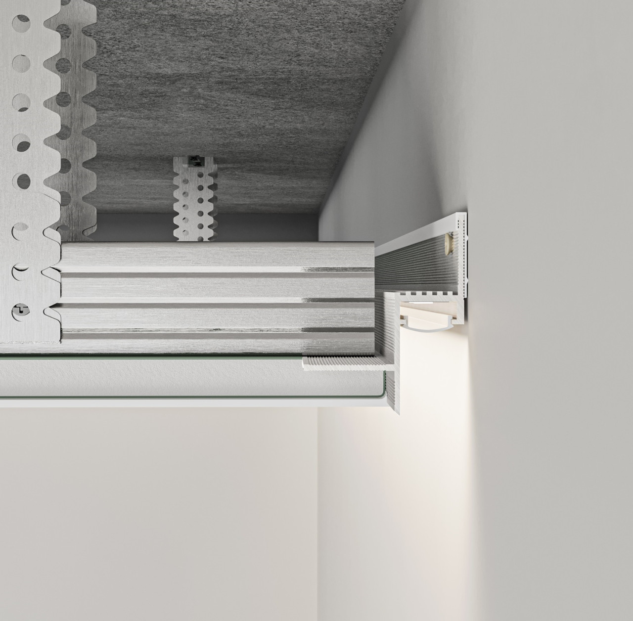 Теневой профиль под г/к 9,5 мм ProfiLuxe SVT-1409 (2500 мм) для LED ...