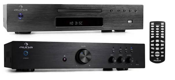 Комплект підсилювач Auna AV2-CD508 + Hi-Fi програвач Auna AV2-CD509 (ID ...