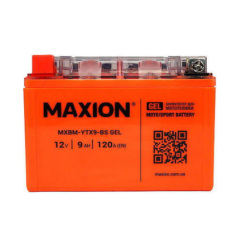 Мото аккумулятор MAXION MXBM-YTX9-BS GEL (12V, 9Ah, 120A) (ID ...