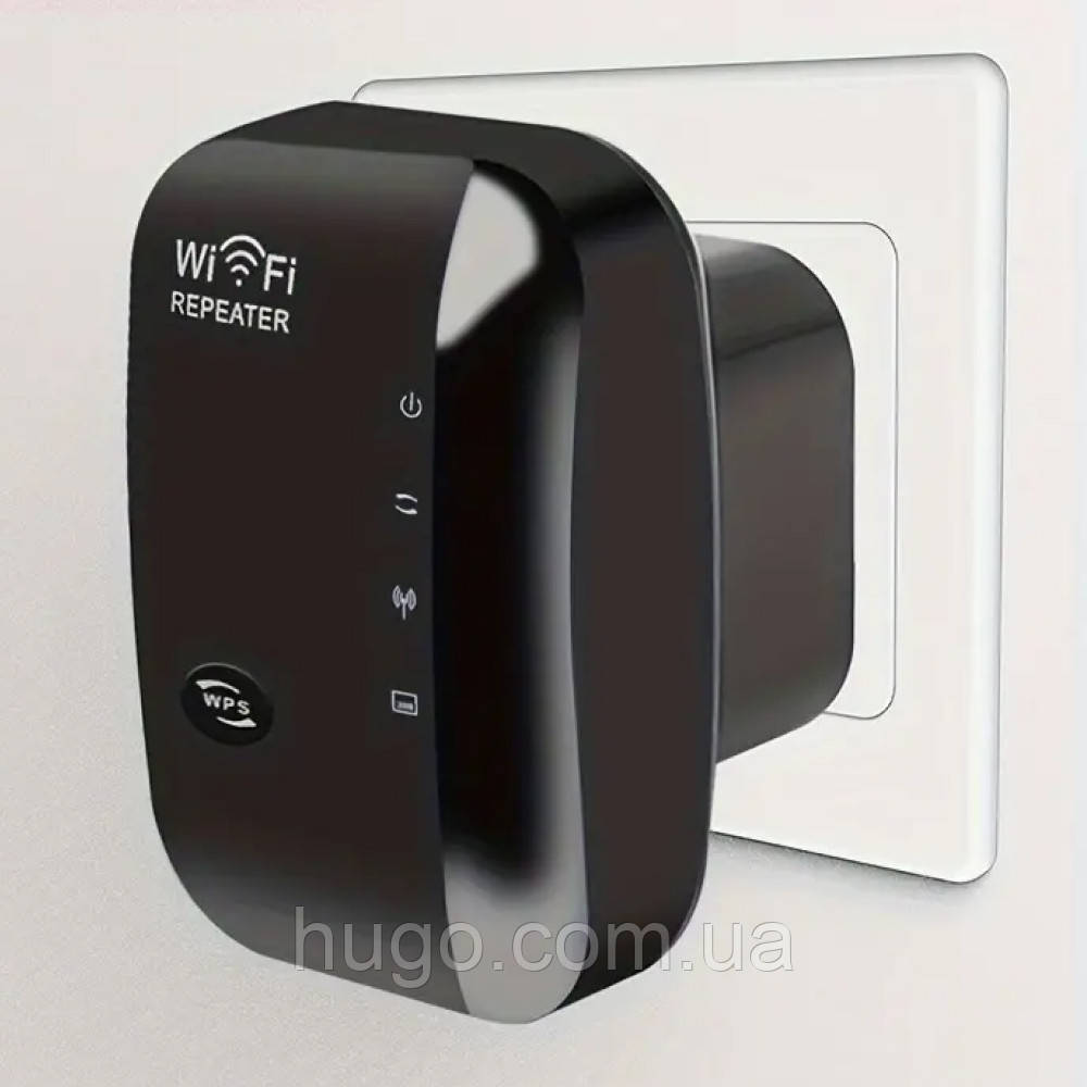 WiFi усилитель сигнала до 300 Мбит/с, 2,4G, от сети / Ретранслятор WiFi ...