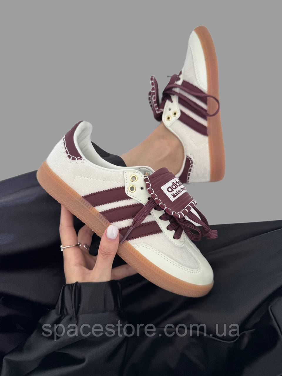 Женские кроссовки ADIDAS SAMBA x WALLES BONNER WHITE PONY premium кеды ...