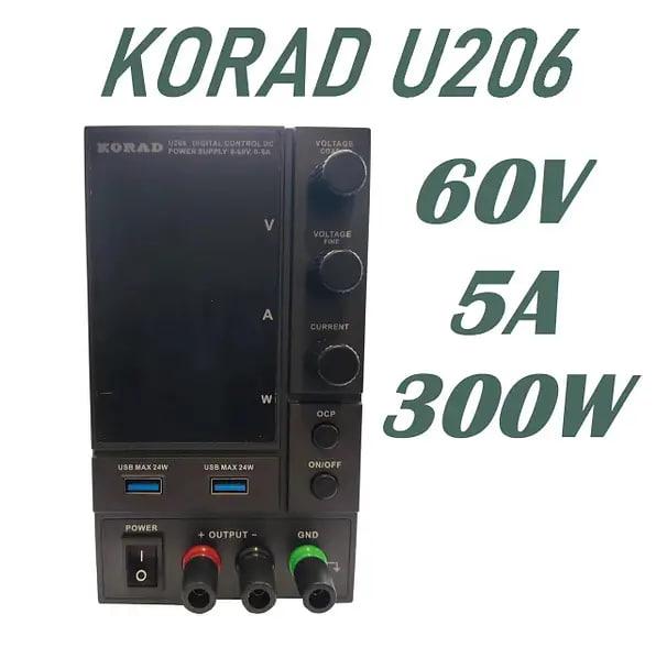 Лабораторний блок живлення KORAD U206 60 V 5 A 300 W: продаж, ціна у ...