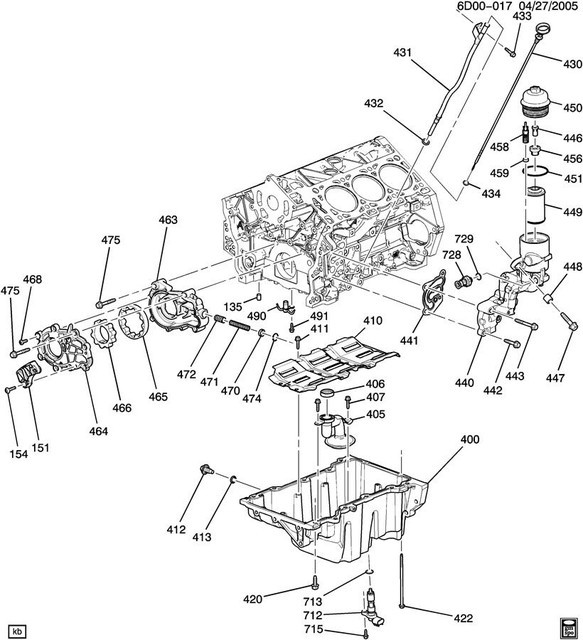 Прокладка трубки маслоприёмника GM 12566837 12615569 A28NET Z32SE A30XH ...