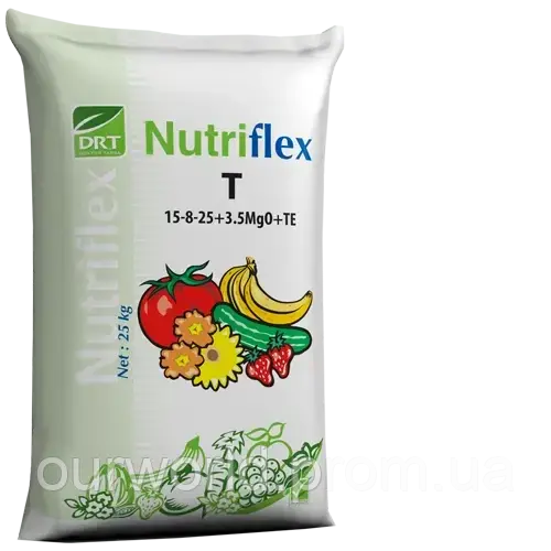 Добриво NUTRIFLEX T (15-08-25+3,5 MGO+ME) (НУРІФЛЕКС Т) 25 кг (ID ...