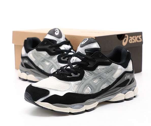 Мужские кроссовки Asics Gel NYC 1090 White Black Grey Асикс Гель черно ...
