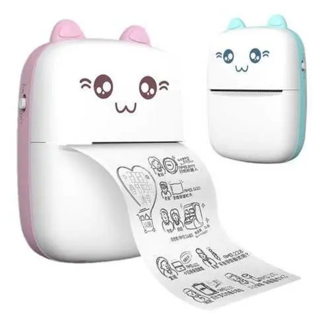 Портативный термопринтер BAMBI CAT MINI PRINTER компактное решение для ...