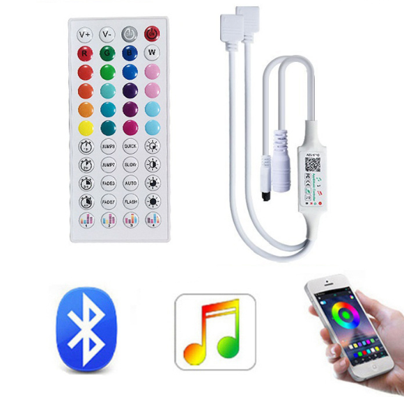 Контроллер для RGB лент с пультом 44 кнопок и Bluetooth DC (ID ...